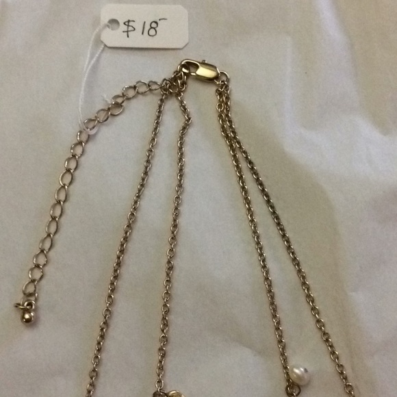 Jewelry | Nwt Double Chain Design Costume Necklace | Poshmark